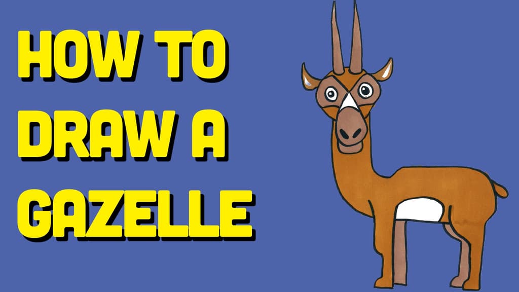 How to draw a Gazelle |Season 3: Episode 22 | Creature Kids | Canon+