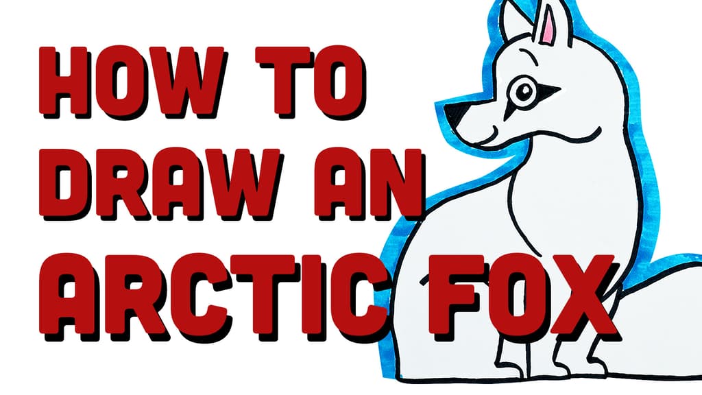 How to Draw an Arctic Fox | Episode 6 | Creature Kids: Christmas ...