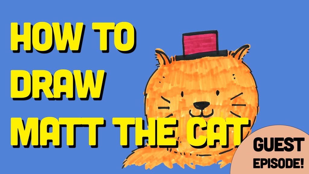 How to draw Matt the Cat |Season 3: Episode 23 | Creature Kids | Canon+