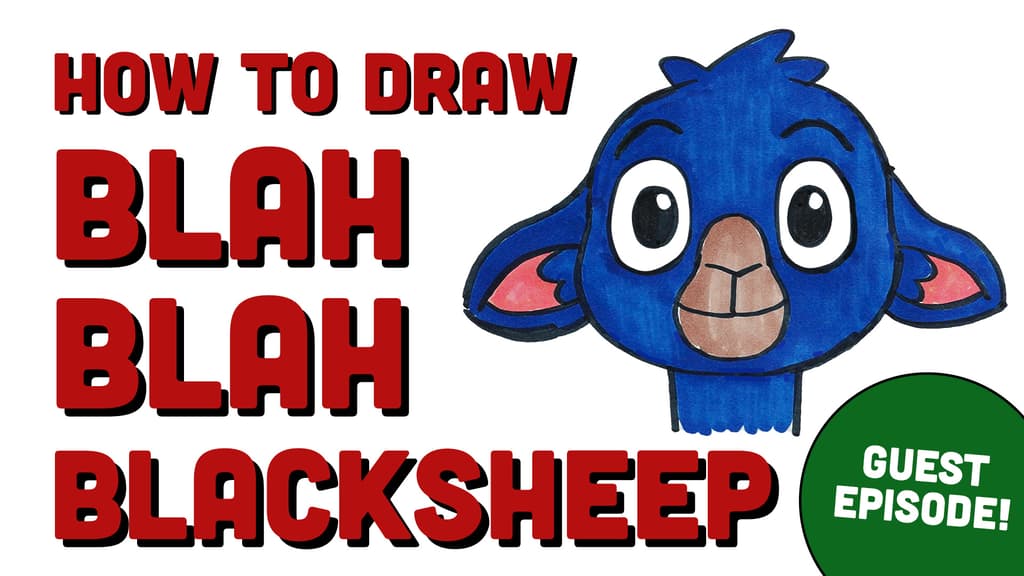 How to Draw Blah Blah Black Sheep | Episode 3 | Creature Kids ...