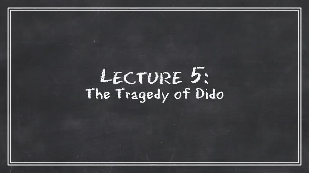 Lesson 5: The Tragedy of Dido | Roman Roads Press
